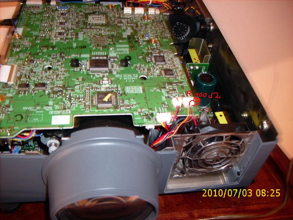 Jak uruchomić projektor Infocus LP340 bez lampy i zasilacza? - 76